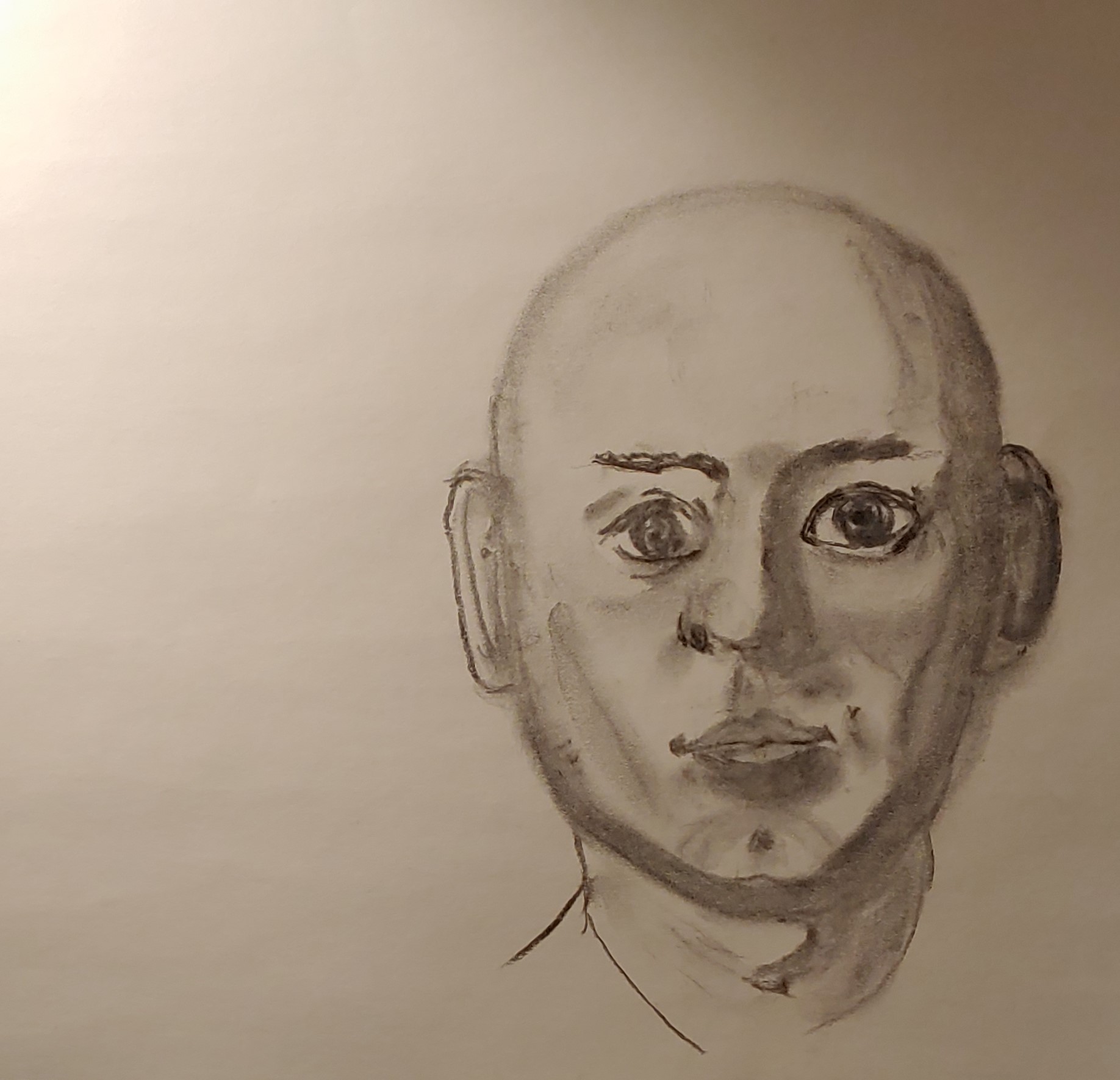 Bald Man - charcoal, in Things of Interest (maybe only to me)